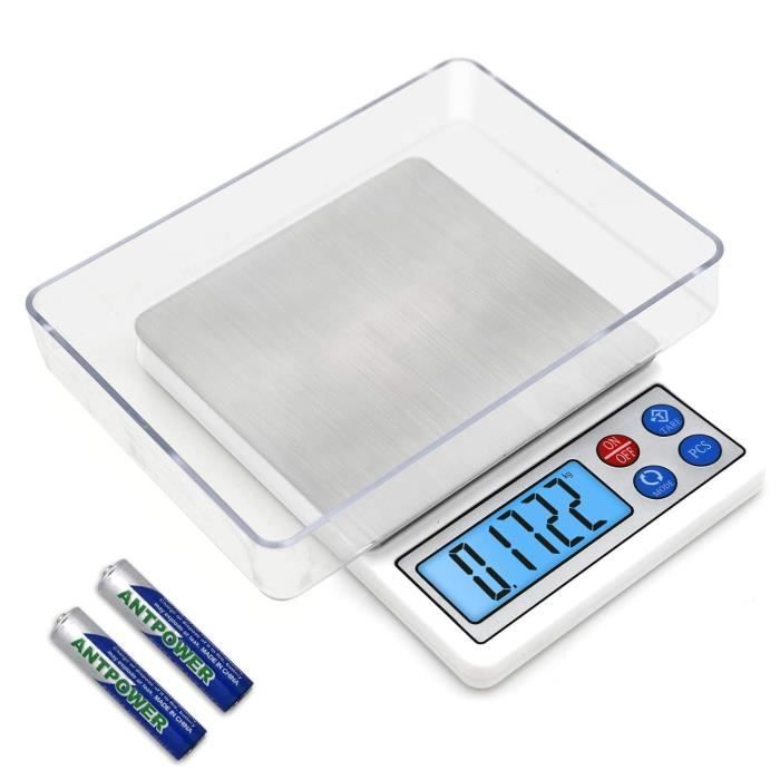 Balance Numérique De Poche 3000 G X 0,1 G Avec Écran Lcd Rétroéclairé ...