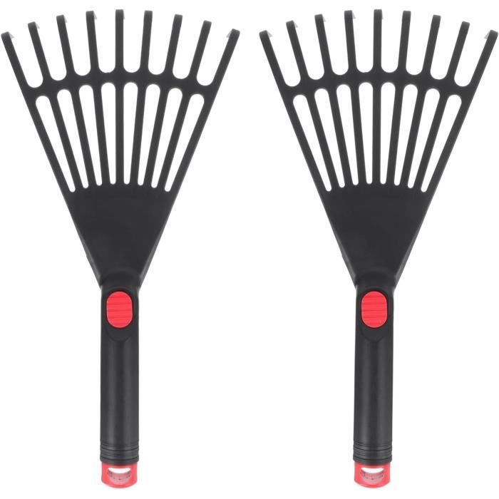 Lot De 2 Râteaux À Main En Plastique Avec Poignée Ergonomique - Petit ...