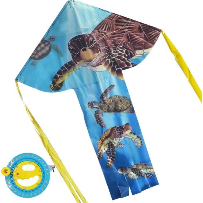Cerfs-Volants Turtle Motif Kite Long Streamer Kite Kite Kite Ensemble ...
