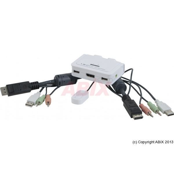 Mini kvm displayport/usb/audio 2 ports - Cdiscount Informatique