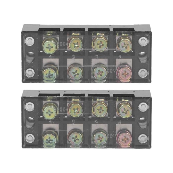 Bornier À Vis Bornier À Double Rangée De Bornes À Vis Avec Couvercle ...