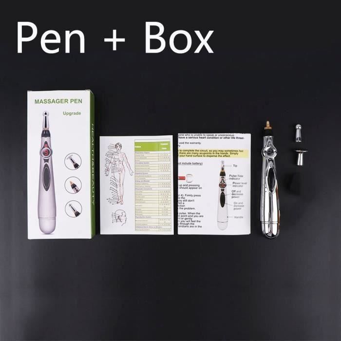 HAPPY-Stylo électrique d'acupuncture Laser détecteur de points énergie méridienne Massage ...