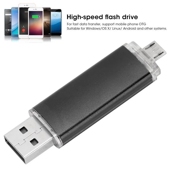 Clé USB OTG Memory Stick 2 en 1 Micro Thumb U Disk Phone Storge ...