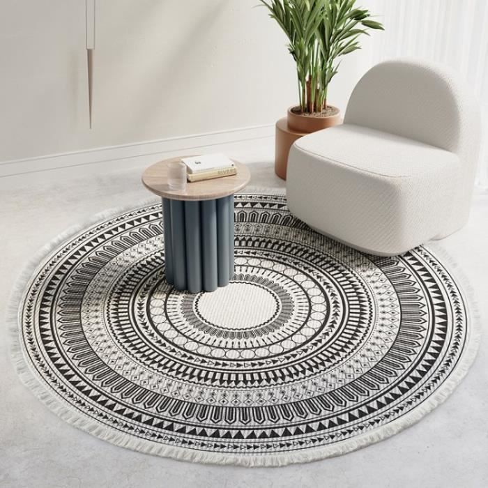 Tapis Rond En Coton
