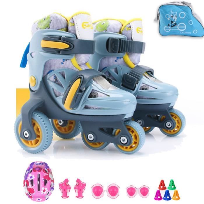 Roller In line débutant Réglable du 29au33- LEOCLOTHO - Trois roues ...