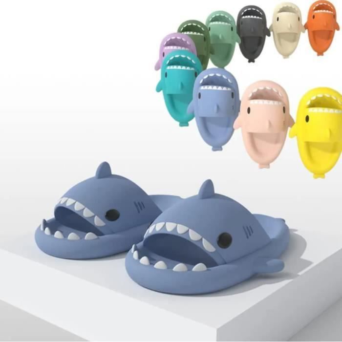 Shark Cloud Slippers, Pantoufles De Requin à Bout Ouvert, Claquettes De ...