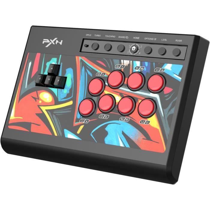 X8 Arcade Stick, Arcade Joystick Avec Fonction Turbo, Street Fighter ...