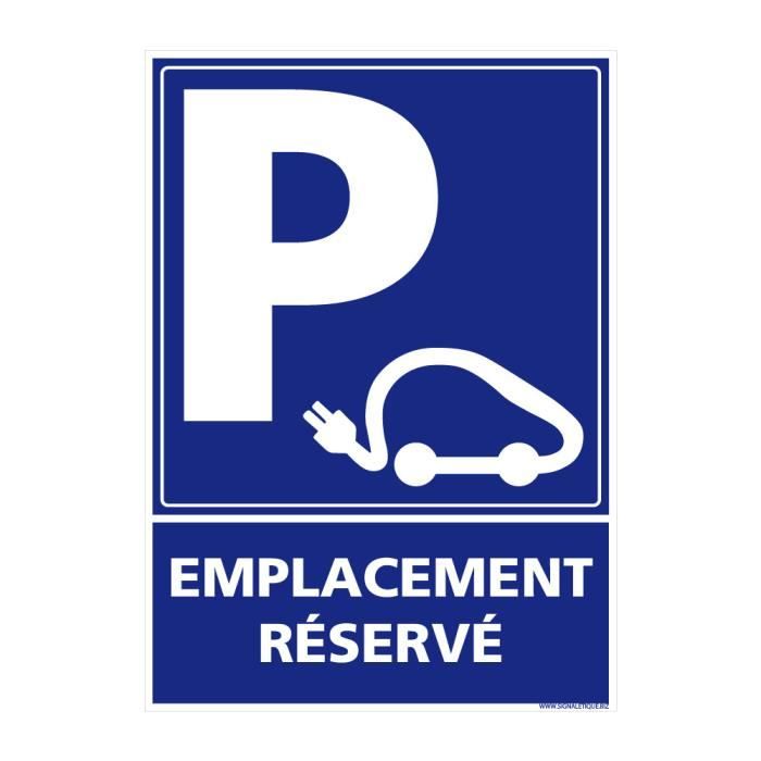 Panneau Parking Voiture ÉlectriqueAluminium 2 mm210 x 300 mm 210 x 300 mm Aluminium 2 Mm ...