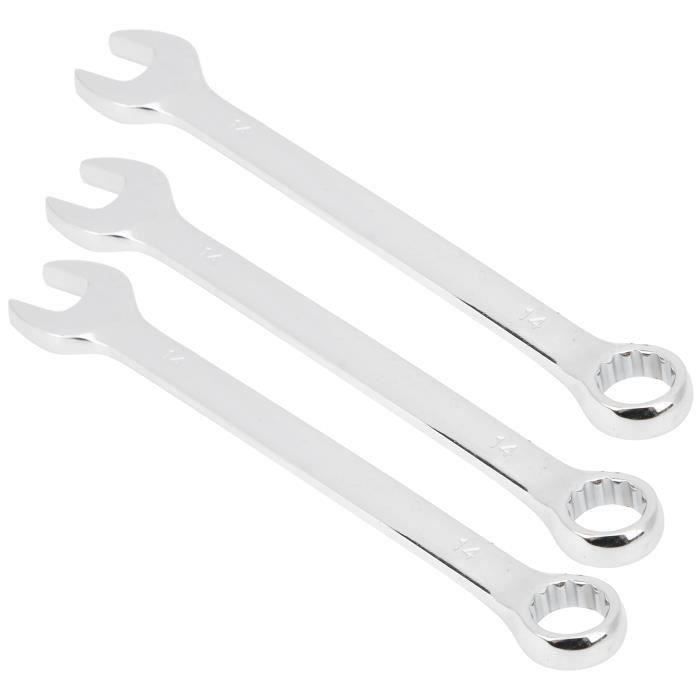 Yongme-Clé à anneau décalée 10pcs Clé à Double Extrémité 06 po Clé à ...