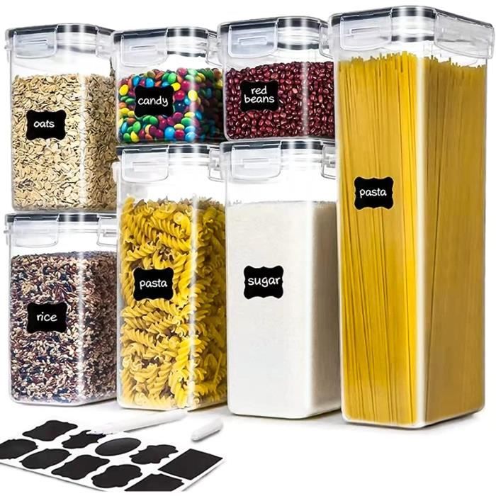 66% Boîte de Rangement, Bocaux Rangement de Cuisine Lot de 7, Boite ...