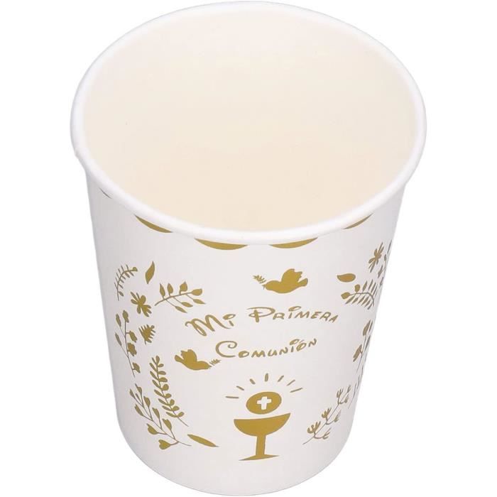 Lot De 10 Gobelets En Papier 250 Ml Motif De La Sainte Communion ...