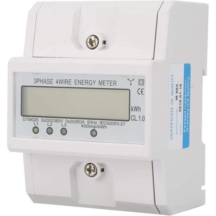 Compteur Électrique Numérique, Consommation D'Énergie 220 - 380V 20-80A ...