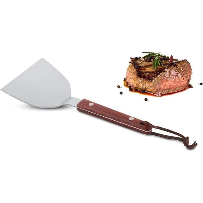 Spatule Pour Plancha Barbecue Spatule Inox - Lame 10Cm X 12Cm - Unibloc ...