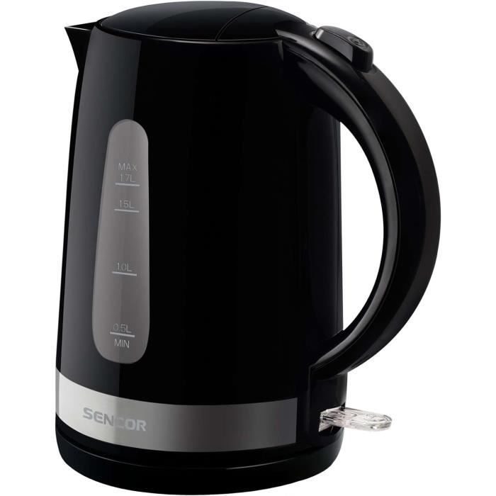 Bouilloire Électrique Avec Voyant Lumineux, 1.7 L Capacité, 2200W, Noir ...