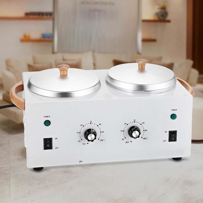 BOY Hot Paraffin Wax Warmer Salon Spa Dual Pot Depilatory Waxing Heater ...