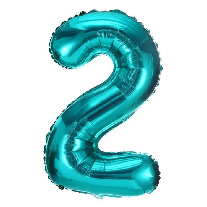 BALLON DECORATIF,number 2--Grands ballons en forme de chiffres ...