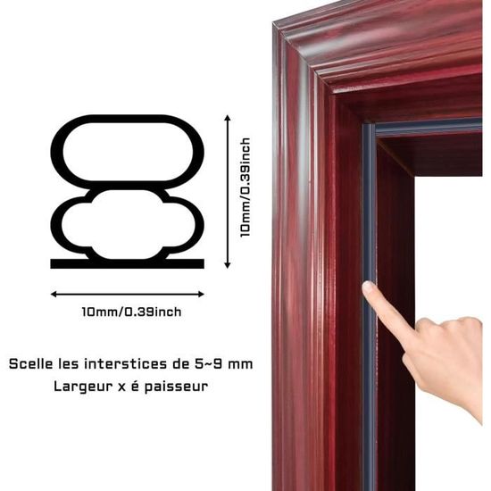 Joint Porte Fenêtre Isolation Anti Froid, Joint De Porte D'Entrée ...