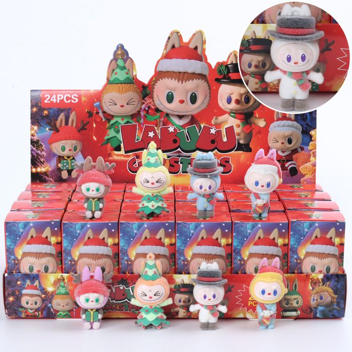 Aléatoire 12 pcs - Labubu - Noël - Boîtes Surprises Kawaii en PVC, Mini ...