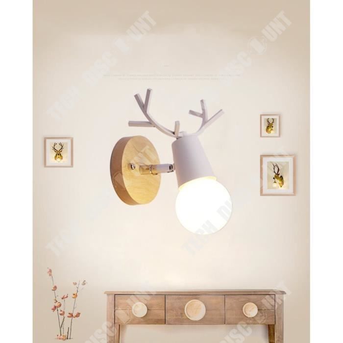 TD® lampe murale cerf interieur exterieur salle de bain chambre led ...