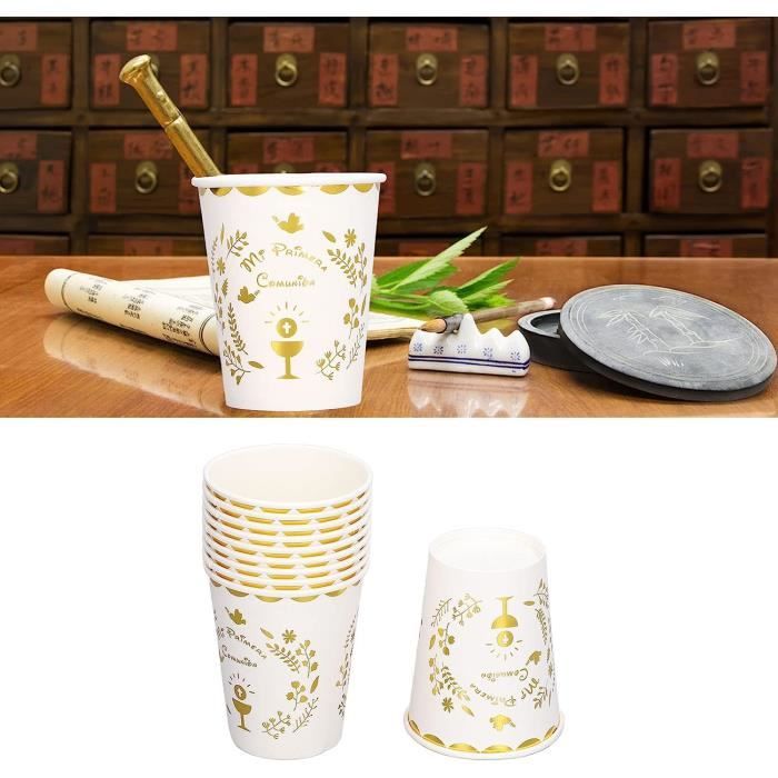 Lot De 10 Gobelets En Papier 250 Ml Motif De La Sainte Communion ...