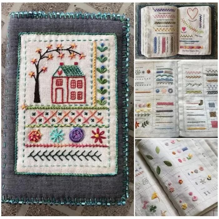 Le Looma Book–Le carnet de broderie adapté à tous,Manuel de broderie ...