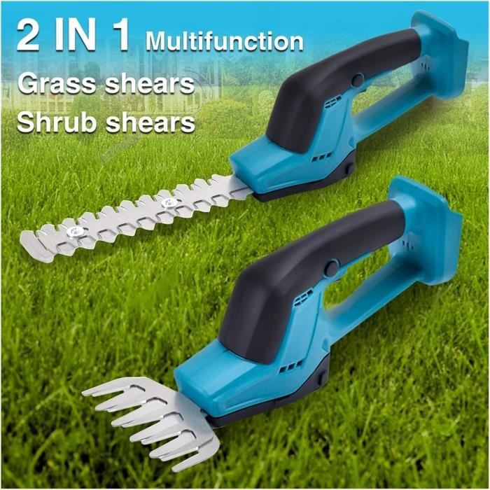 Taille-haie électrique à Double Action Taille-haie sans Fil 2 en 1 ...