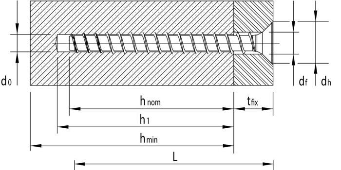 Boite de 100 Vis Multi Monti 6x40 mm HECO SCHRAUBEN - Tête fraisée Ø 11 ...
