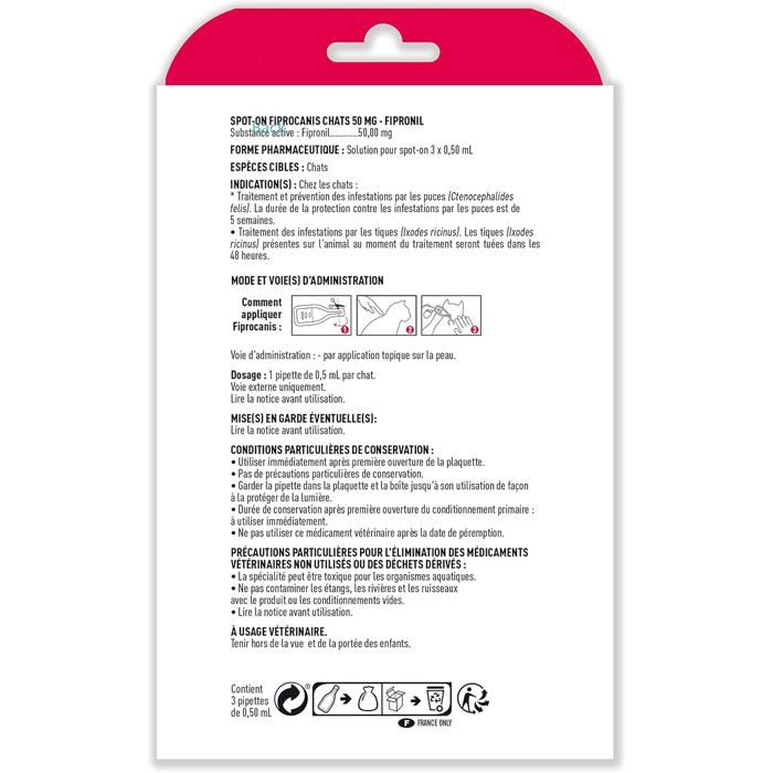 Pipette Chat Anti Puces Et Tiques | Traitement Et Protection ...