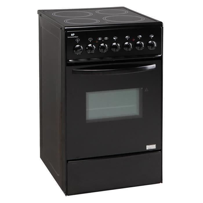 CONTINENTAL EDISON CVMC5060B - Cuisinière table vitrocéramique - 4 ...