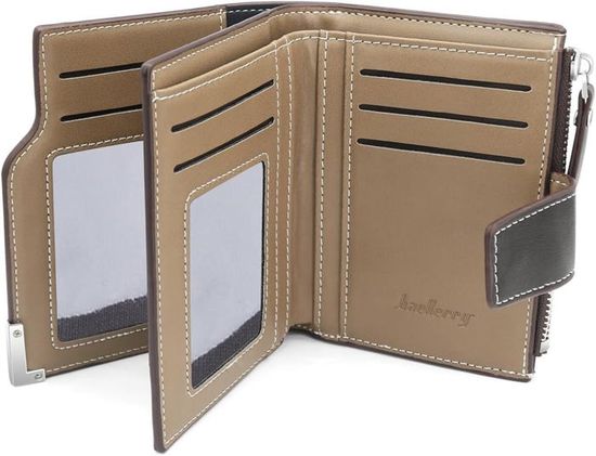 Portefeuille Homme Grand Vertical Portefeuille pour Hommes en Cuir PU ...
