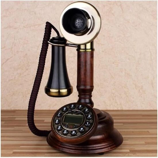Mode Antique téléphone Vintage Style américain téléphone Fixe Cadran ...