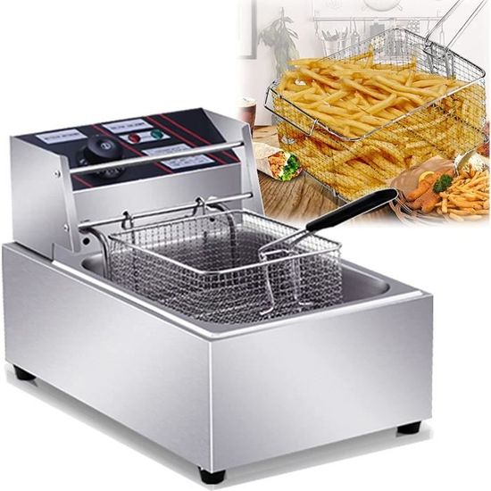 Friteuses commerciales Friteuse électrique Commerciale, réservoir ...