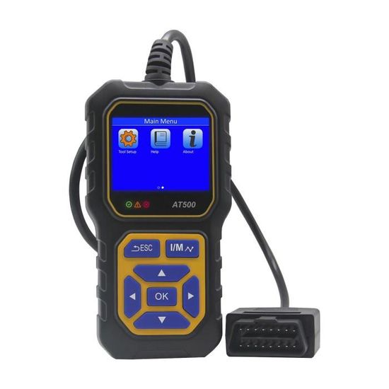 AT500 Automotive Obd Code Readers Obd2 Scanner Car Check Engine DéPannage Props Fault Diagnostic ...