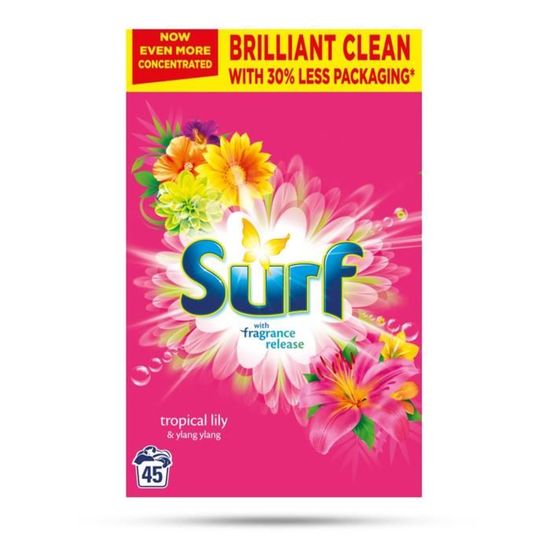 Surf Tropical Lily & Ylang-Ylang Laundry Powder 2.25kg, 45 Washes ...