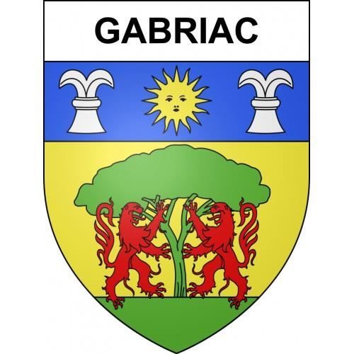 Gabriac 12 ville sticker blason écusson autocollant adhésif - Taille ...