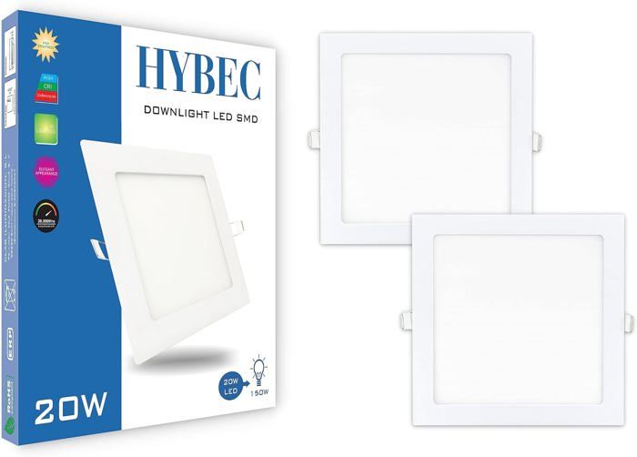 HYBEC- Spot LED Carré EncastrabléSpot LED Encastrable Downlight Carré ...