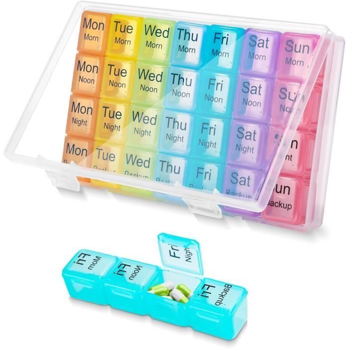 Pilulier Multicolores Pilulier 7 Jours Pilulier Portable Pilulier ...