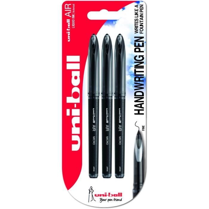 Uniball Air Ub-188-Micro Pack De 3 Stylos À Bille Encre Permanente ...