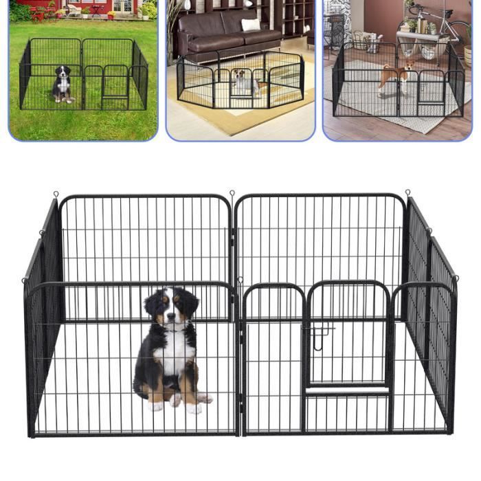 Riossad Parc pour chiots avec toit Parc pour chiots Cage pour petits ...