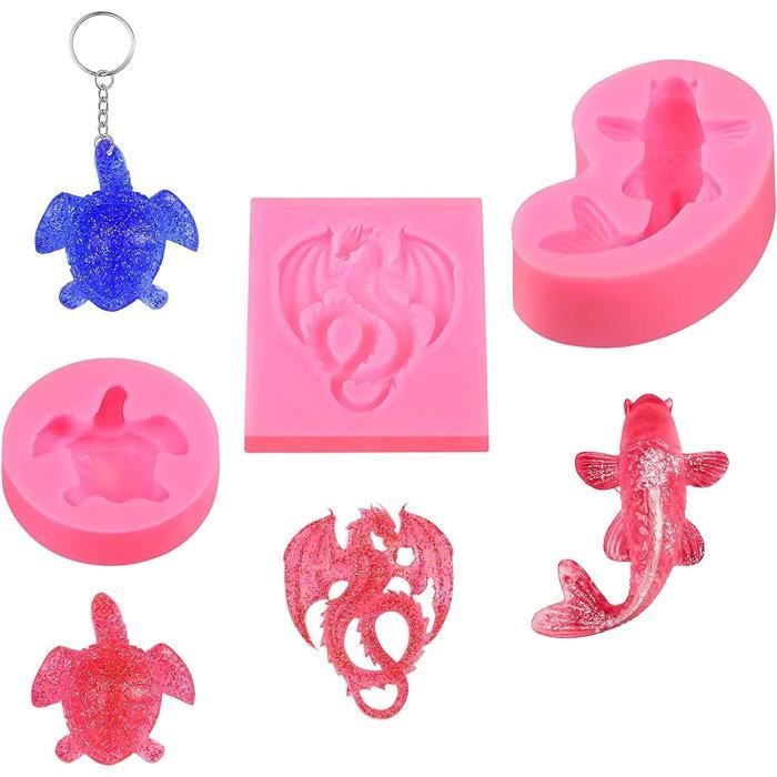 Moule en Silicone Animal 3D Moule en Silicone en Forme de Tortue de Mer ...