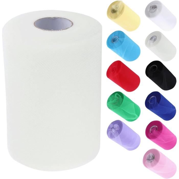 Tulle,Rouleau de Mariage en Tulle, 6 inch x 100 Yard Tulle Bobine ...
