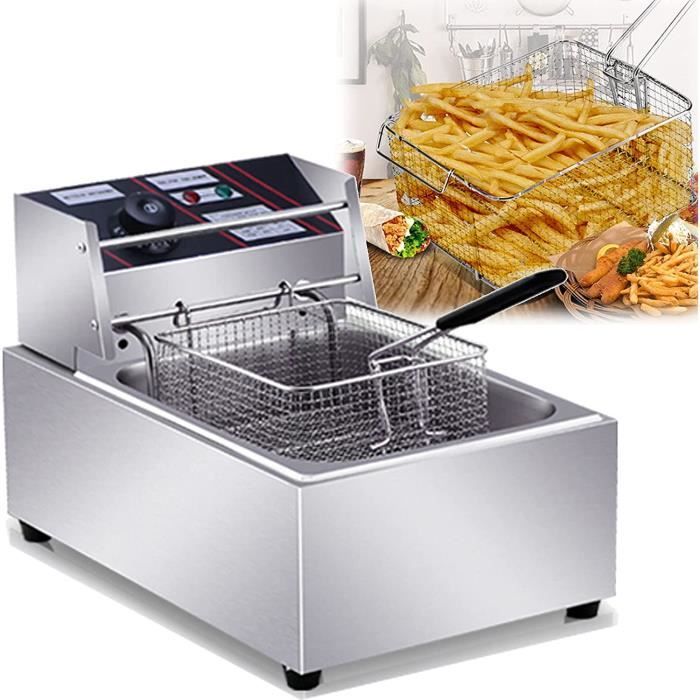 Friteuses commerciales Friteuse électrique Commerciale, réservoir ...