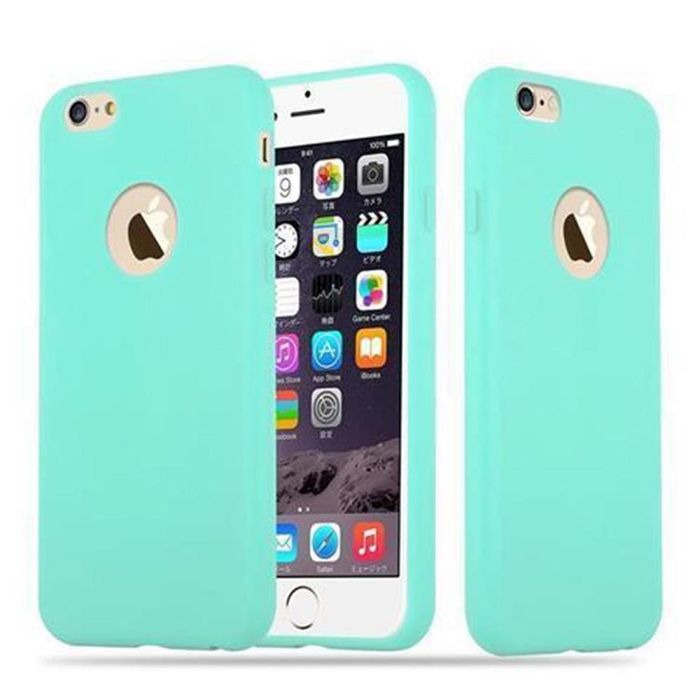 Coque Apple iPhone 6 - iPhone 6S en CANDY BLEU de Cadorabo (Design ...
