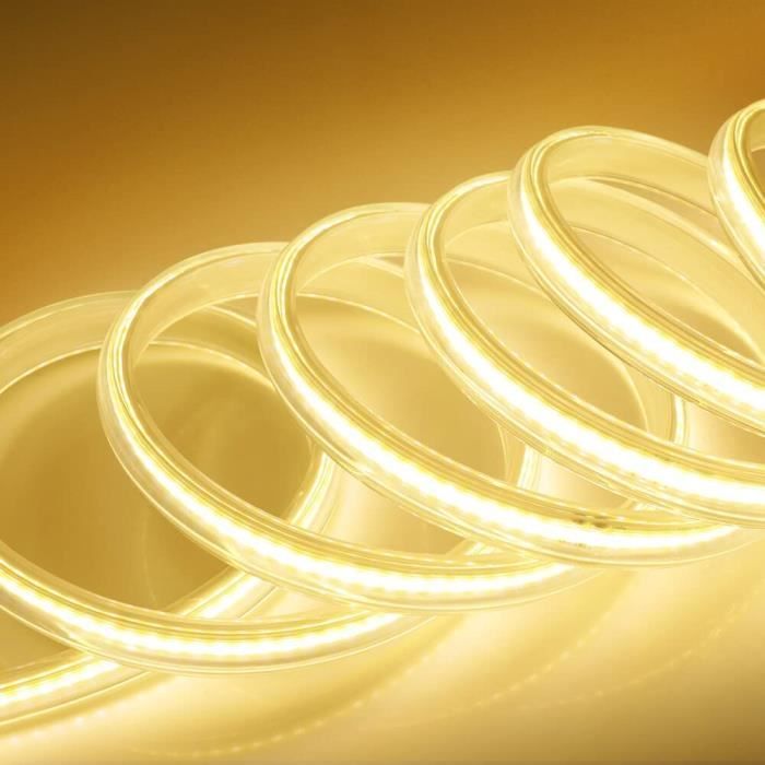 Cob Ruban À Led Avec Interrupteur, 360Leds-M Ip65 Étanche 230V Super ...