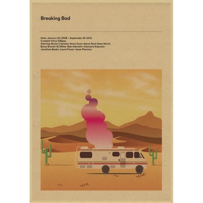 Décoration murale,Breaking Bad poudre Bryan Colin Princeton Vintage ...