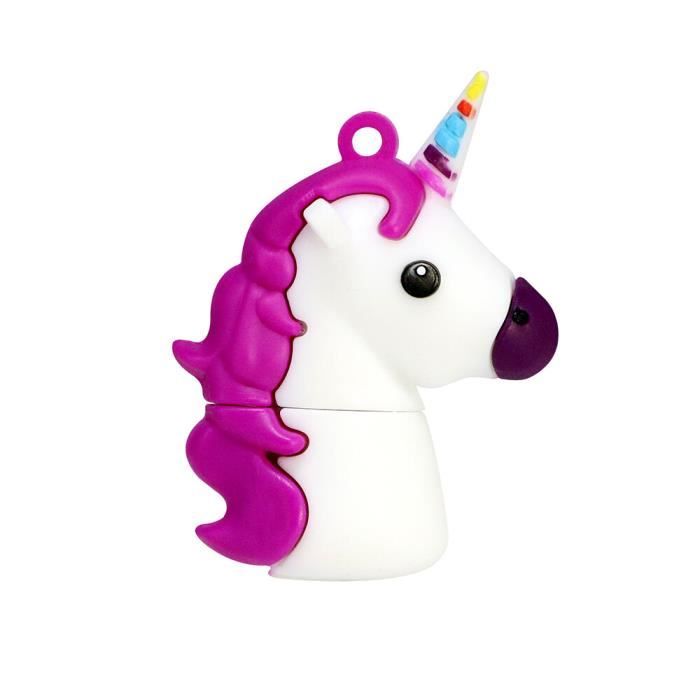 Clé USB - Purple Unicorn - 128 Go - USB 2.0 - Compatible Windows et Mac ...