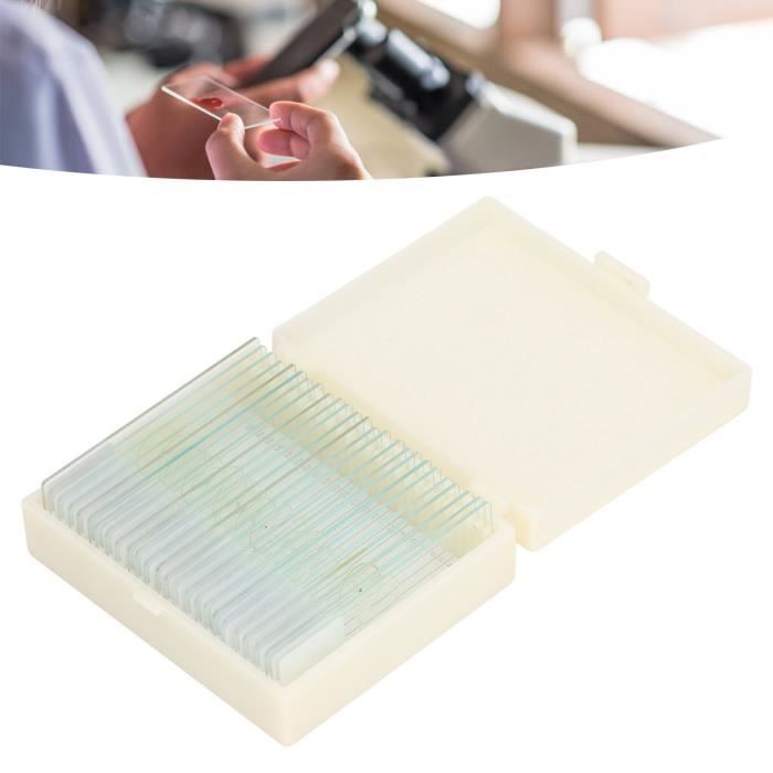 EJ.life Lame de microscope Ensemble de Lames de Microscope 25 Pièces ...