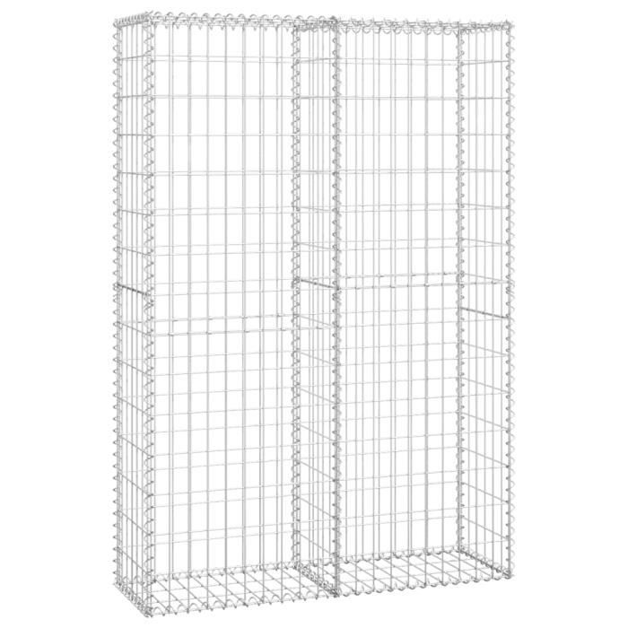 Panier de gabion ESTINK - Fil galvanisé 150 x 100 x 30 cm ...