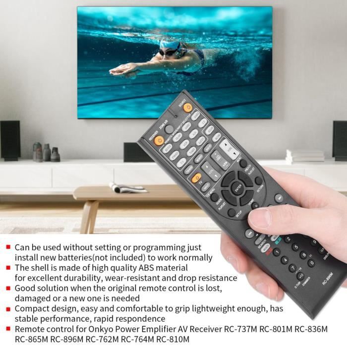 NOUVEAU-Remplacement de la télécommande RC-896M pour récepteur AV Onkyo ...