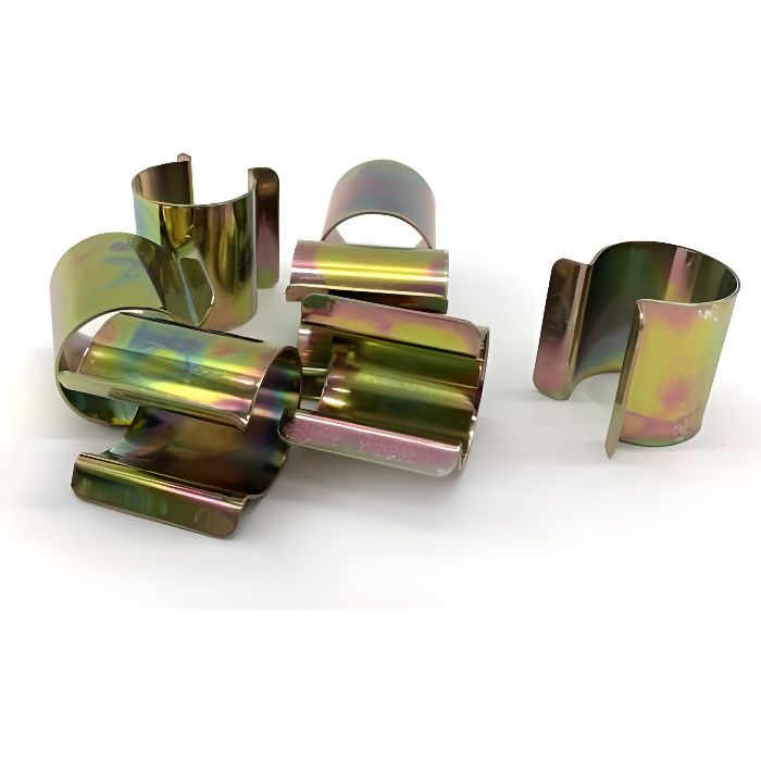 Clips de fixation acier nickelé ou acier bichromaté, Diamètre 25 mm ...